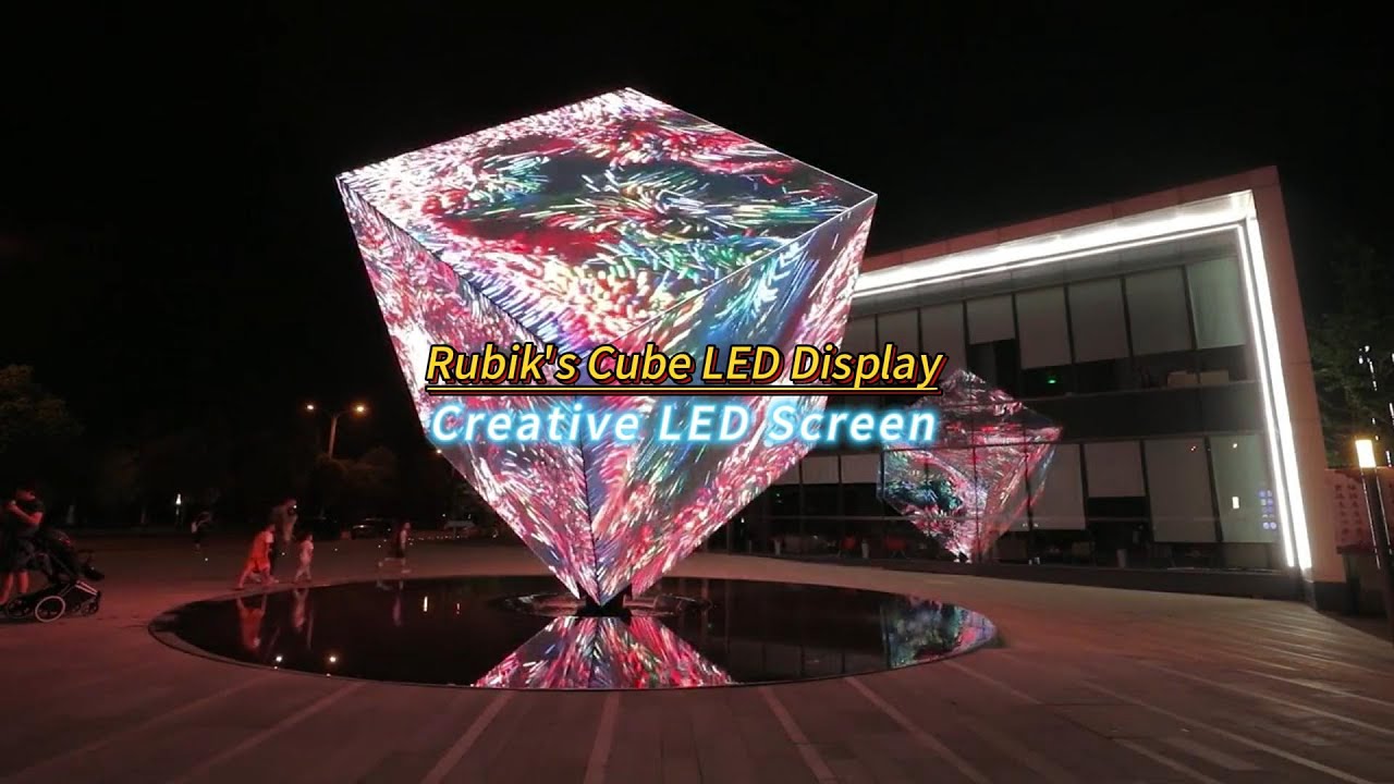 Rubik's Cube LED Screen Six Sided LED Display【LCF】 - YouTube