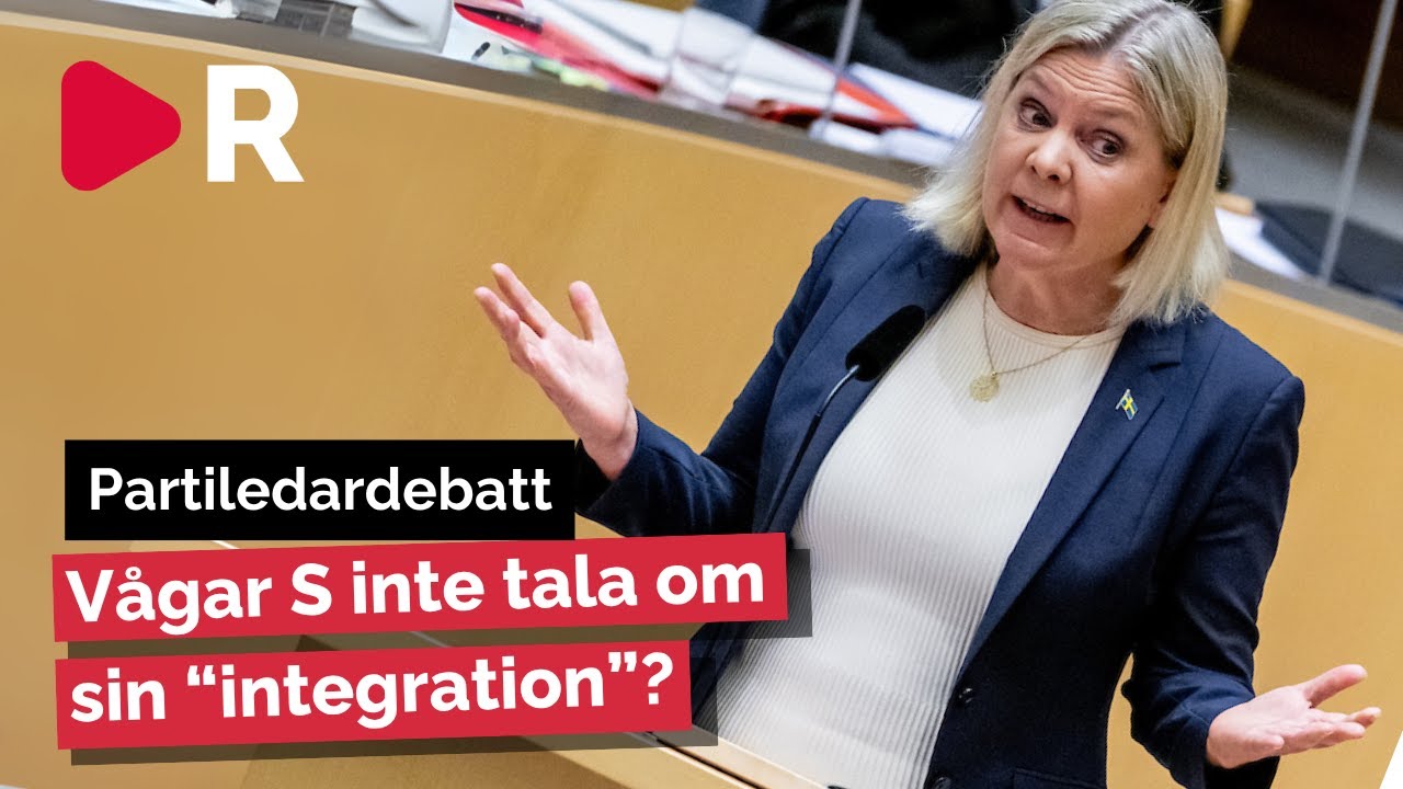 Riks Live: Magdalena Andersson vågade inte prata om tvångsblandningen - YouTube
