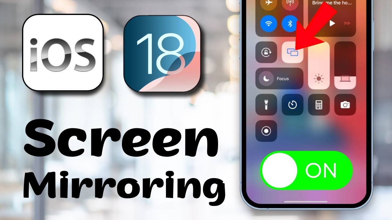 How To Turn On Screen Mirroring On iPhone iOS 18 (Quick Guide) - YouTube