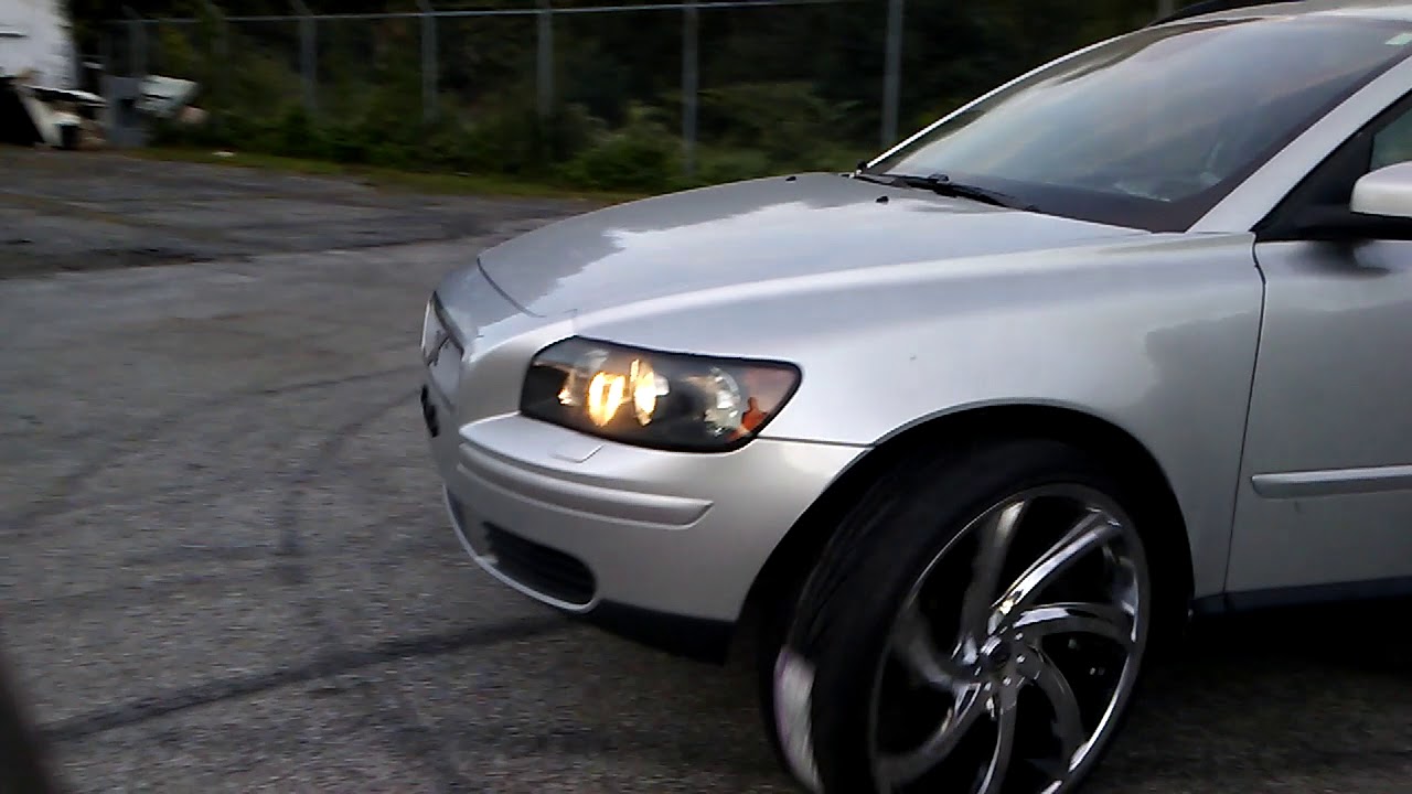 First in the world Volvo v50 on 24s done by special vehicle customs ...