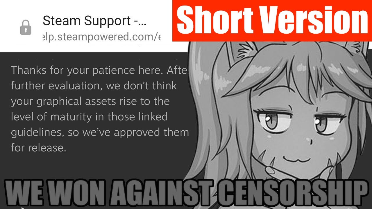 We Won Against Censorship of Games on Steam - Short Version - YouTube