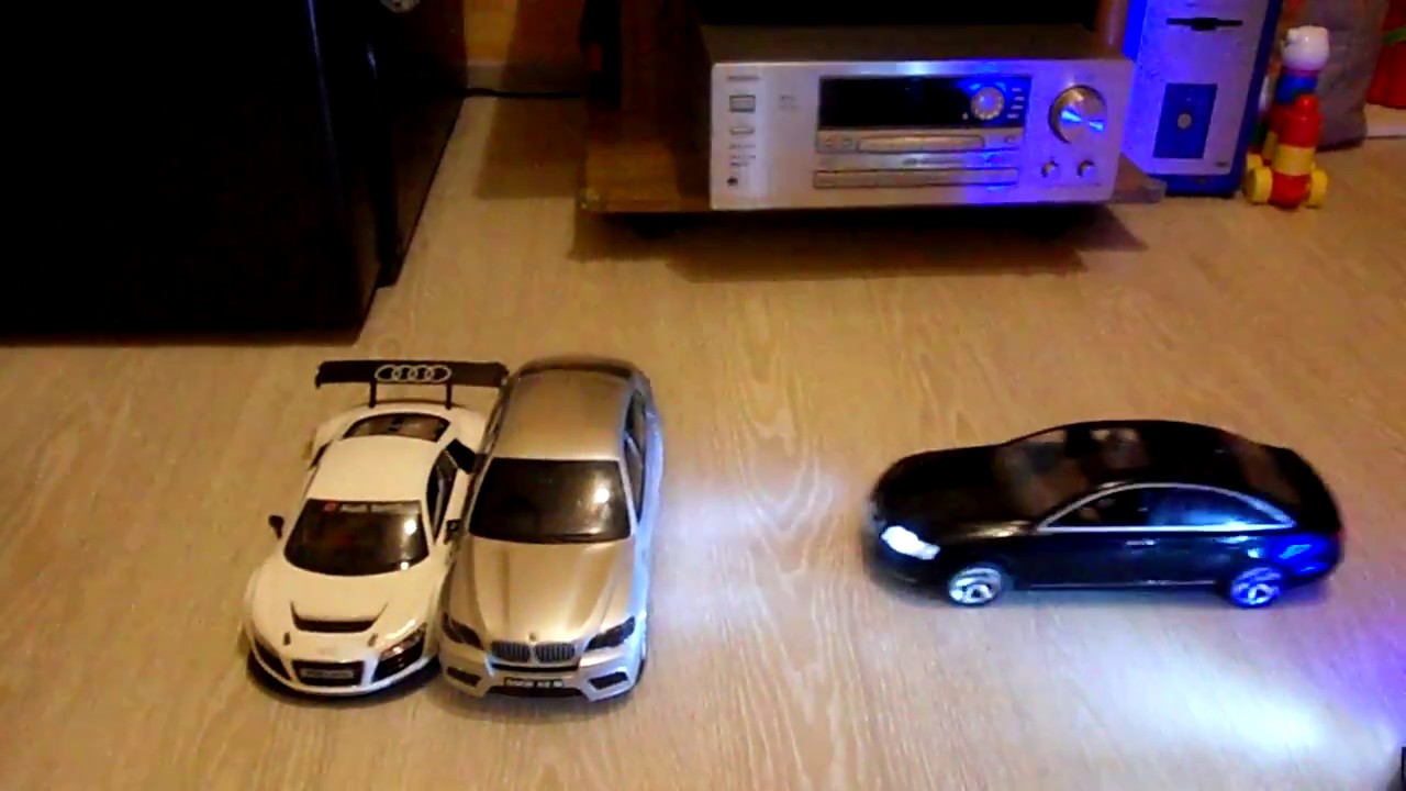 audi r8, audi a6, cadillac escalade тяга (rastar 1:14) - YouTube