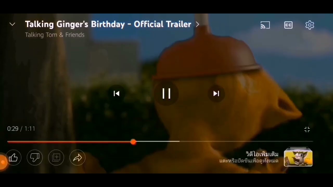 Talking Ginger's birthday Talking Ginger 2 Gameplay Trailer Talking Tom ...