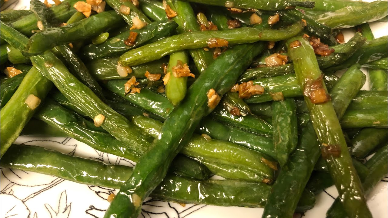 Ejote con ajo estilo chino. Fácil de hacer y quedan riquísimos. 😋😋😋 ...