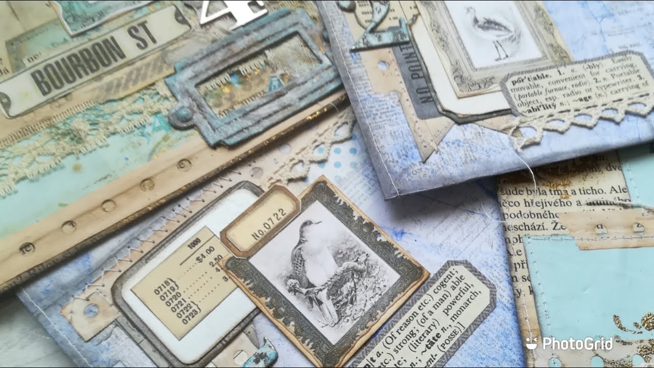 Vintage Collage Envelope made from scratch Tutorial - YouTube