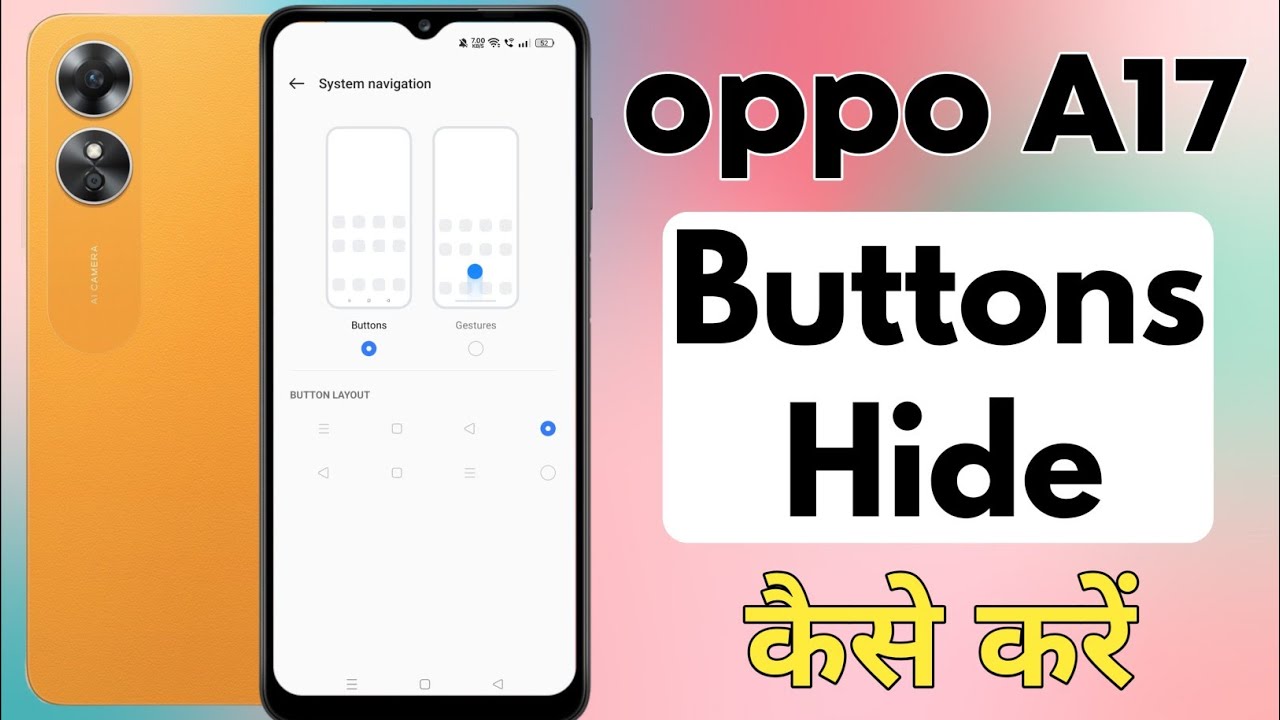 Oppo a17 button hide settings \ how to hide buttons gestures in oppo ...