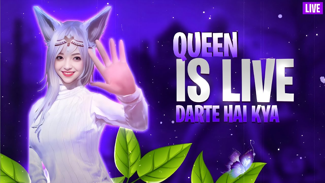 Queen is Live🔴 FREE FIRE LIVE 😎GUILD TEST GIVEAWAY 1ST CUSTOM WINNER ...