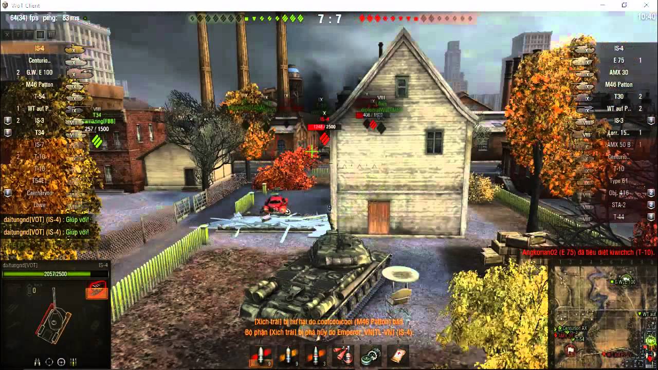 [WOT] - IS-4 against 4 enemy Daitungnd[VOT] #5 - YouTube