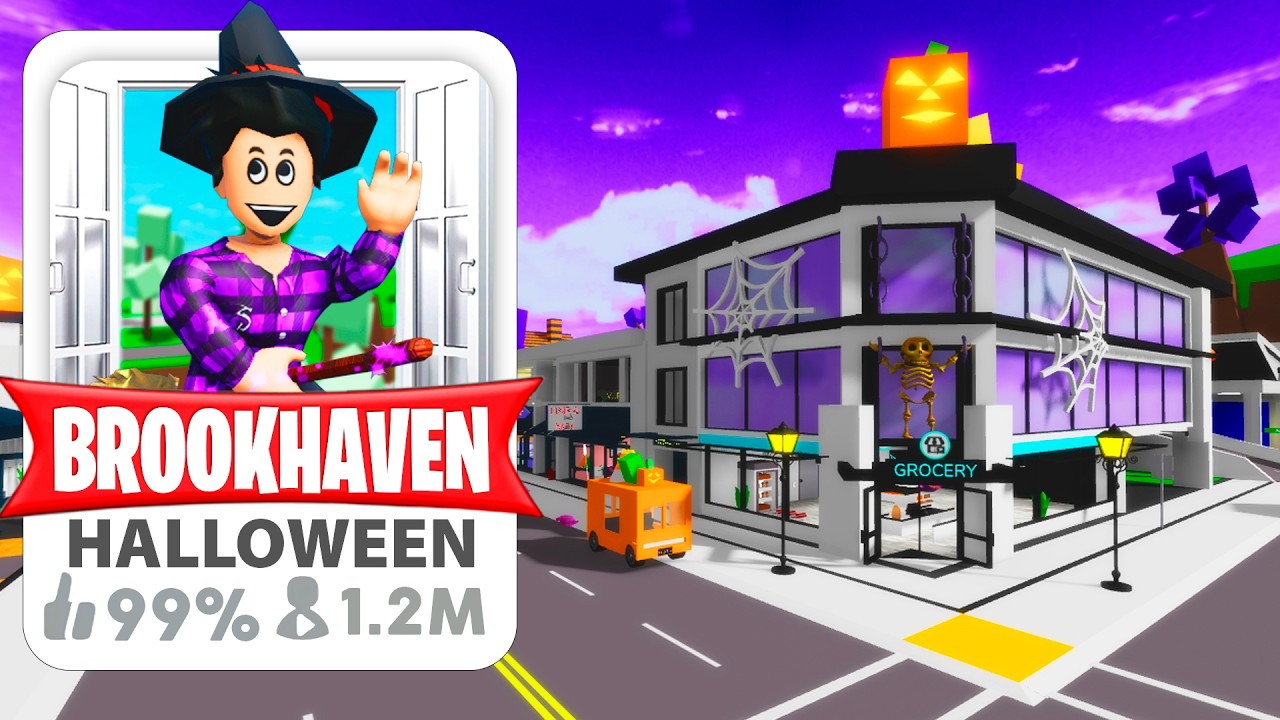 I Created the NEW HALLOWEEN UPDATE in Brookhaven! - YouTube