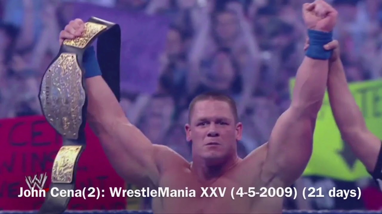 EVERY JOHN CENA CHAMPIONSHIP WIN IN WWE (2004-2017) - YouTube