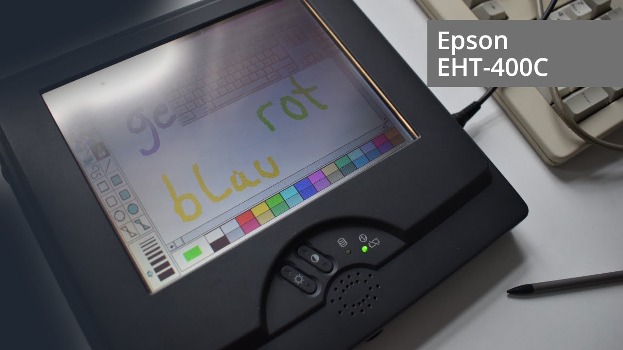 Epson EHT-400C - ein Pen Computer von 1995 - YouTube