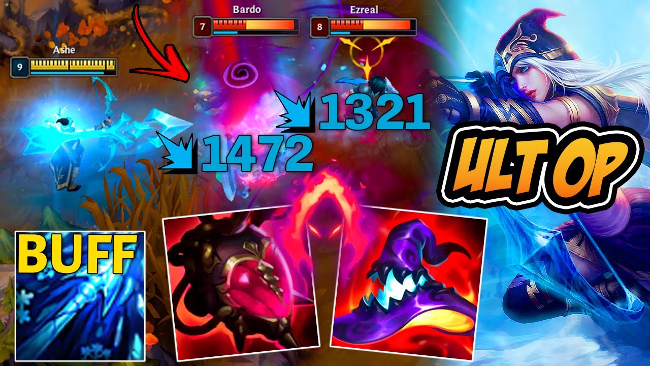 NOVA BUILD DA ASHE AP COM A ULT BUFFADA COM DANO EXPLOSIVO - YouTube