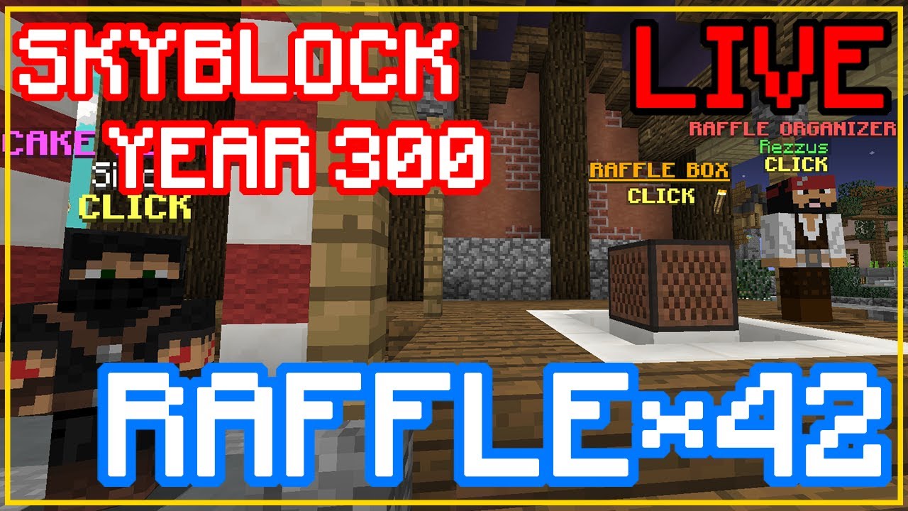 [CH live] 8/9 Skyblock 300年之大型抽獎活動 42次機會 | Minecraft Hypixel Skyblock ...