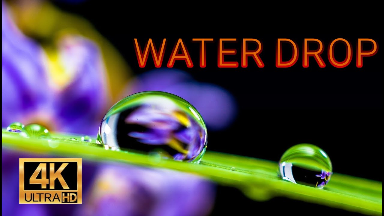 NATURAL WATER DROP - YouTube