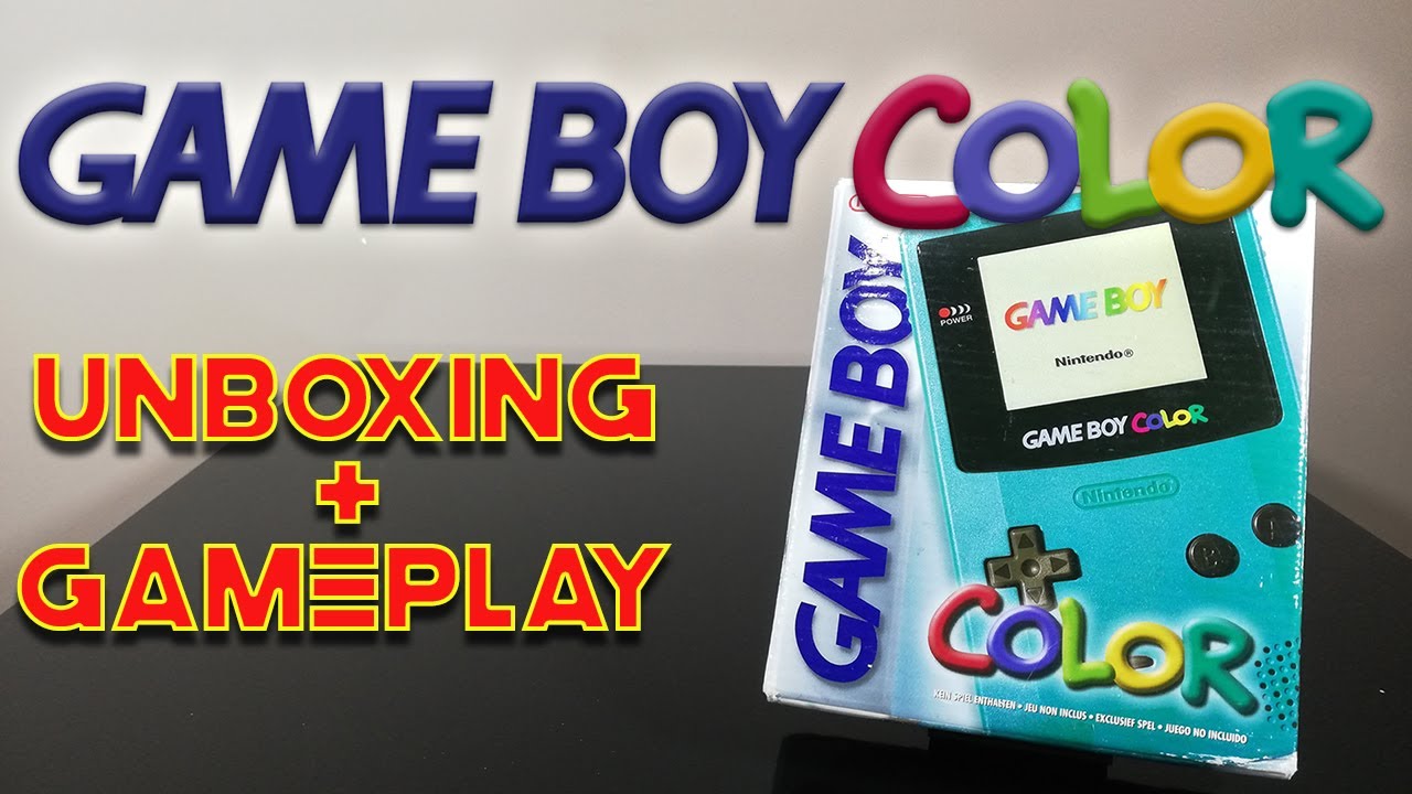 Nintendo Gameboy Color - NOW with Color - Unboxing & Gameplay - YouTube