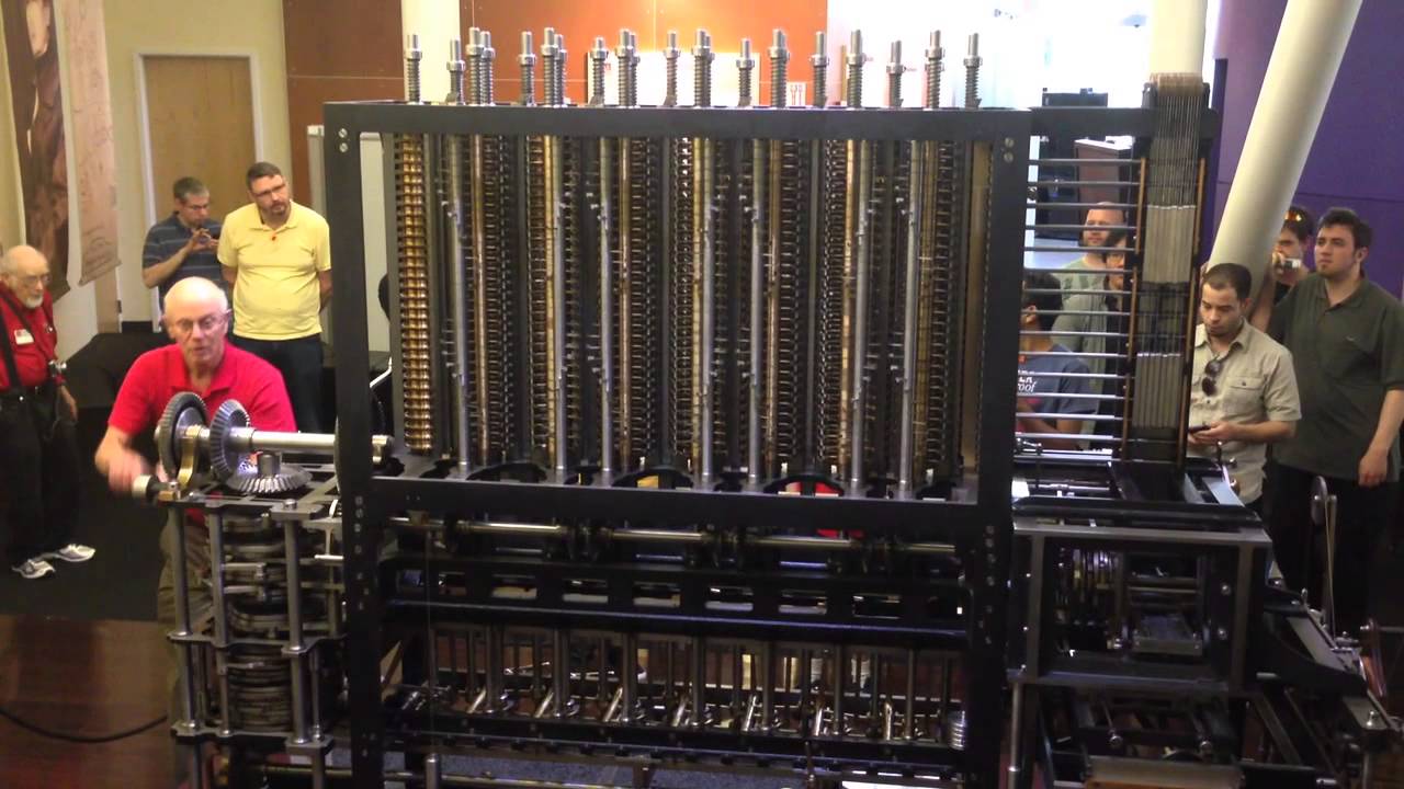 Babbage Difference Engine, Not Steam Powered in 2015 - YouTube
