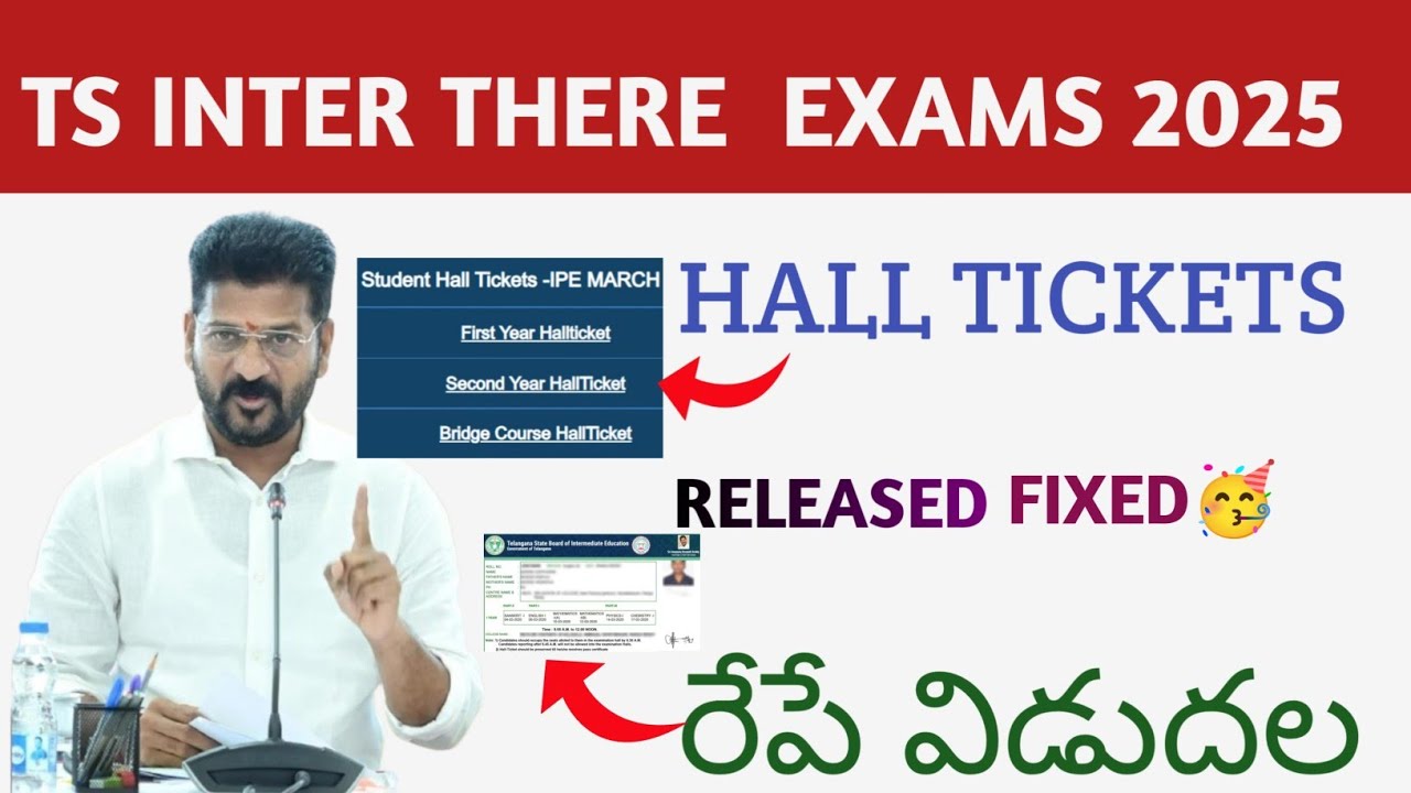 TS #Inter #2025 #HallTickets#Downloa# Online|#TG Inter Hall Tickets ...