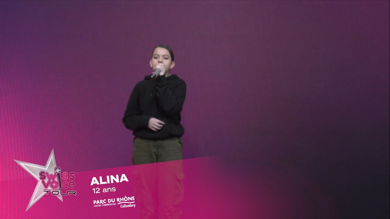 Alina 12 ans - Swiss Voice Tour 2023, Parc du Rhône, Collombey - YouTube