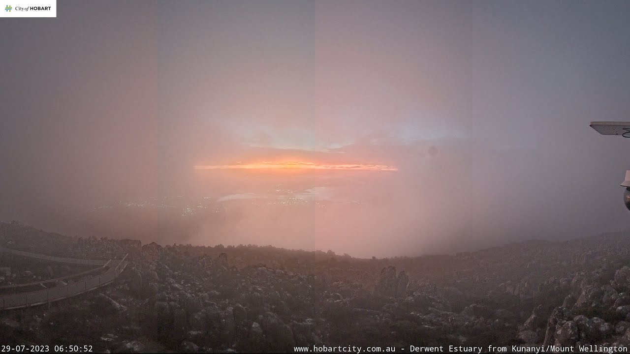 29th of July 2023 - 4K Daily Time-lapse - kunanyi / Mount Wellington ...