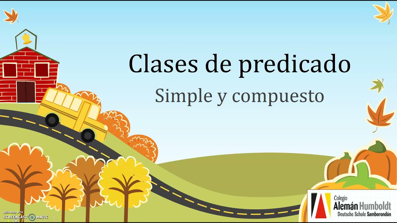 Clase de predicado_ simple y compuesto - YouTube