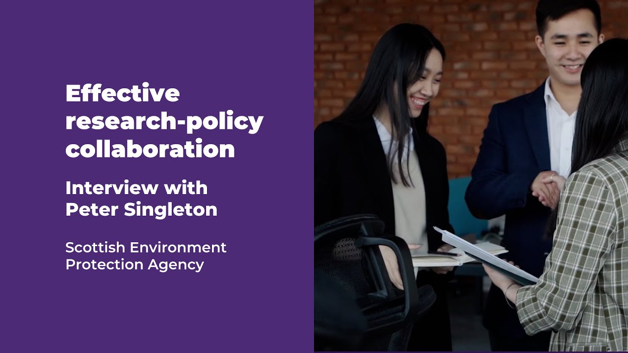 Effective research-policy collaboration | Interview with Peter Singleton - YouTube