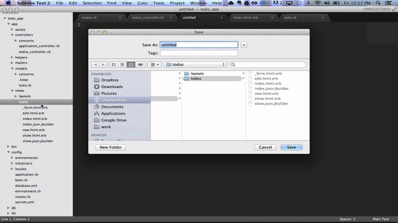 Creating Rails Apps Part 2 - YouTube