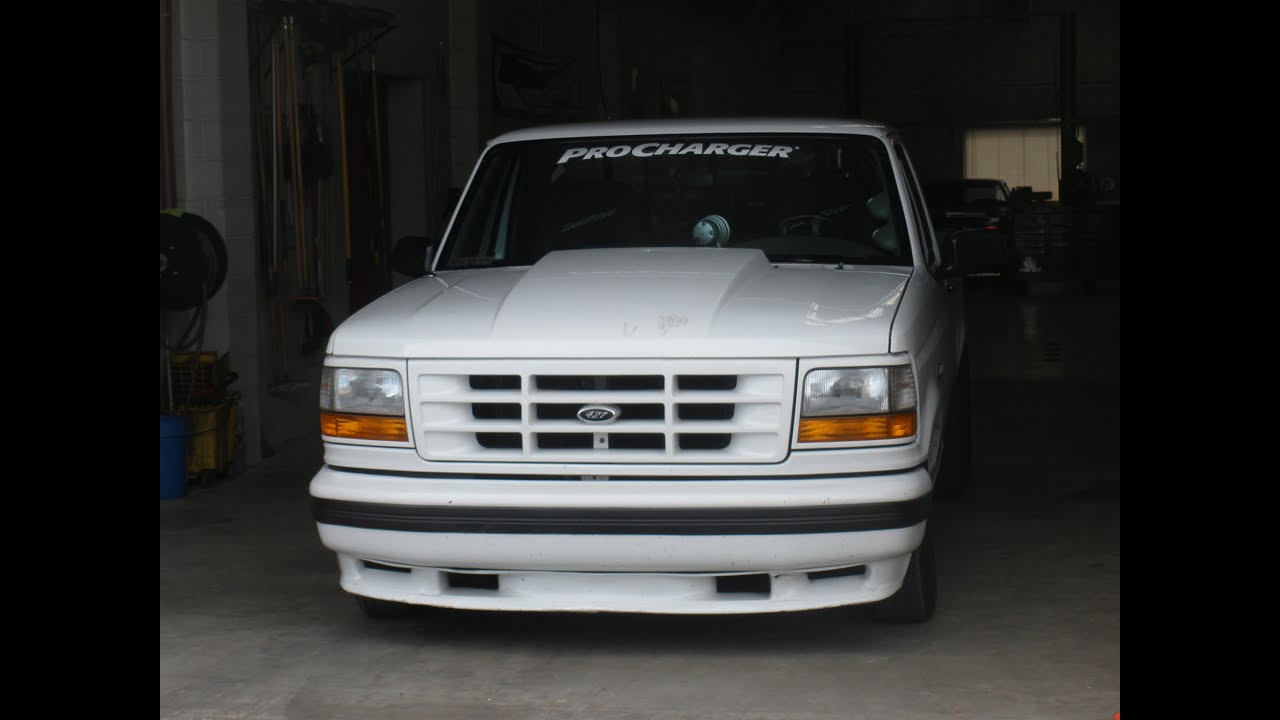 First Gen Ford Lightning blows radiator at 150mph - YouTube