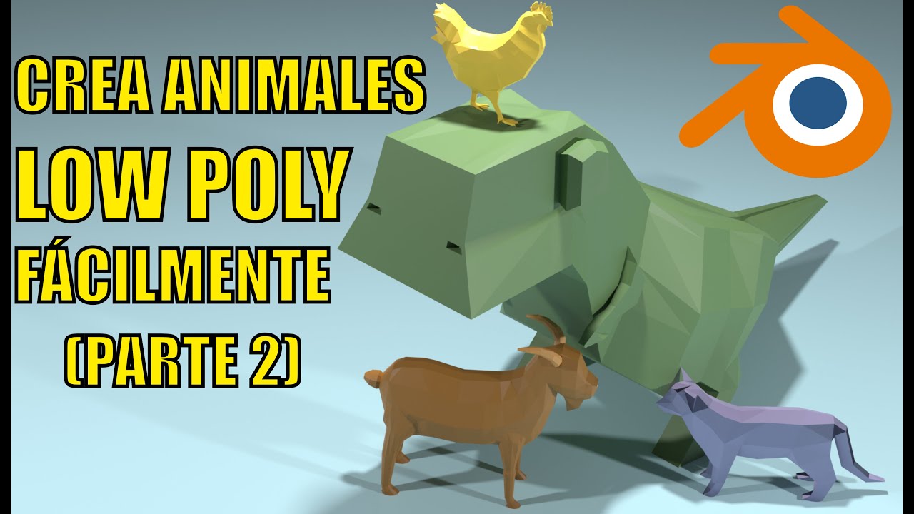 Dinosaurio Low Poly - Tutorial de Blender para principiantes - Modelado ...