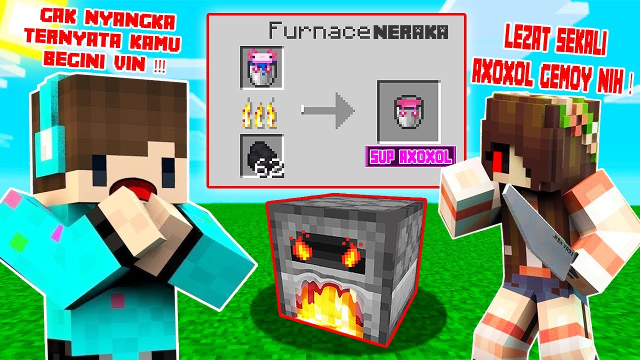 PARAH BANG TEGUH! MINECRAFT TAPI KAK VINA BERULAH JAHAT MEMASAK ...