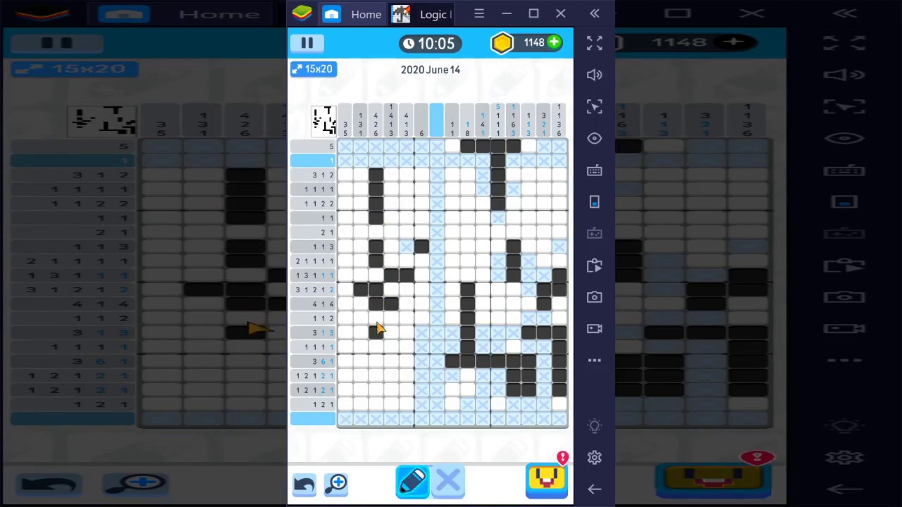 TRICKY puzzle solved! Logic Pic daily level june 14 2020 - YouTube