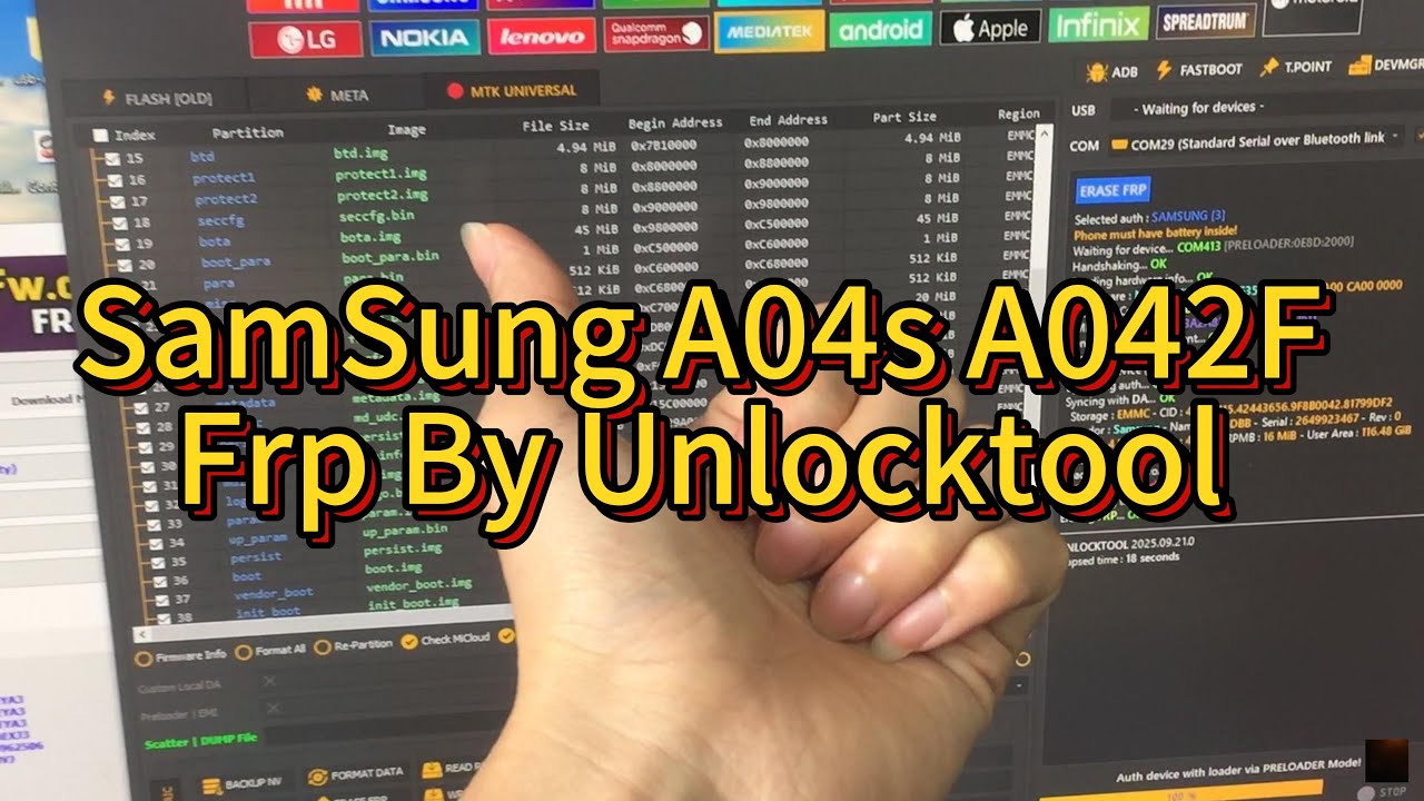 Samsung A04e A042f Frp One Click 2025 unlocktool - YouTube