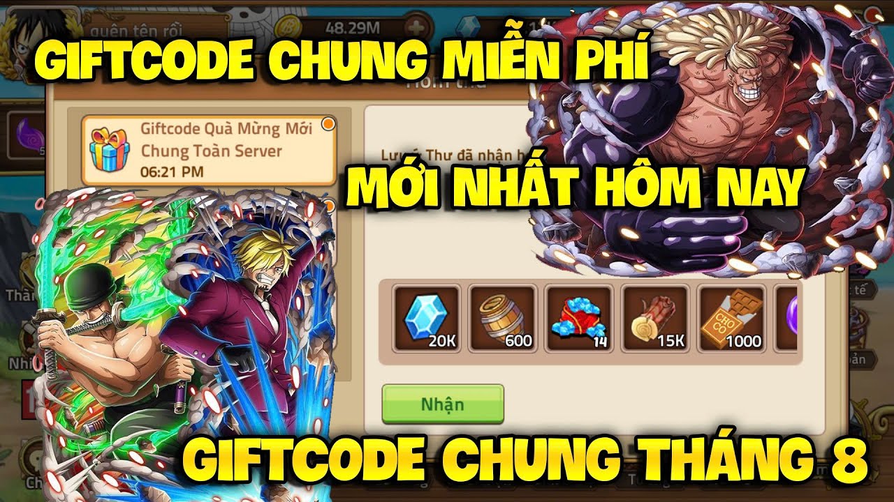 Cập Nhật 6 Code Huyền Thoại Hải Tặc Mới Nhất | Sự Kiện Nhận GiftCode ...