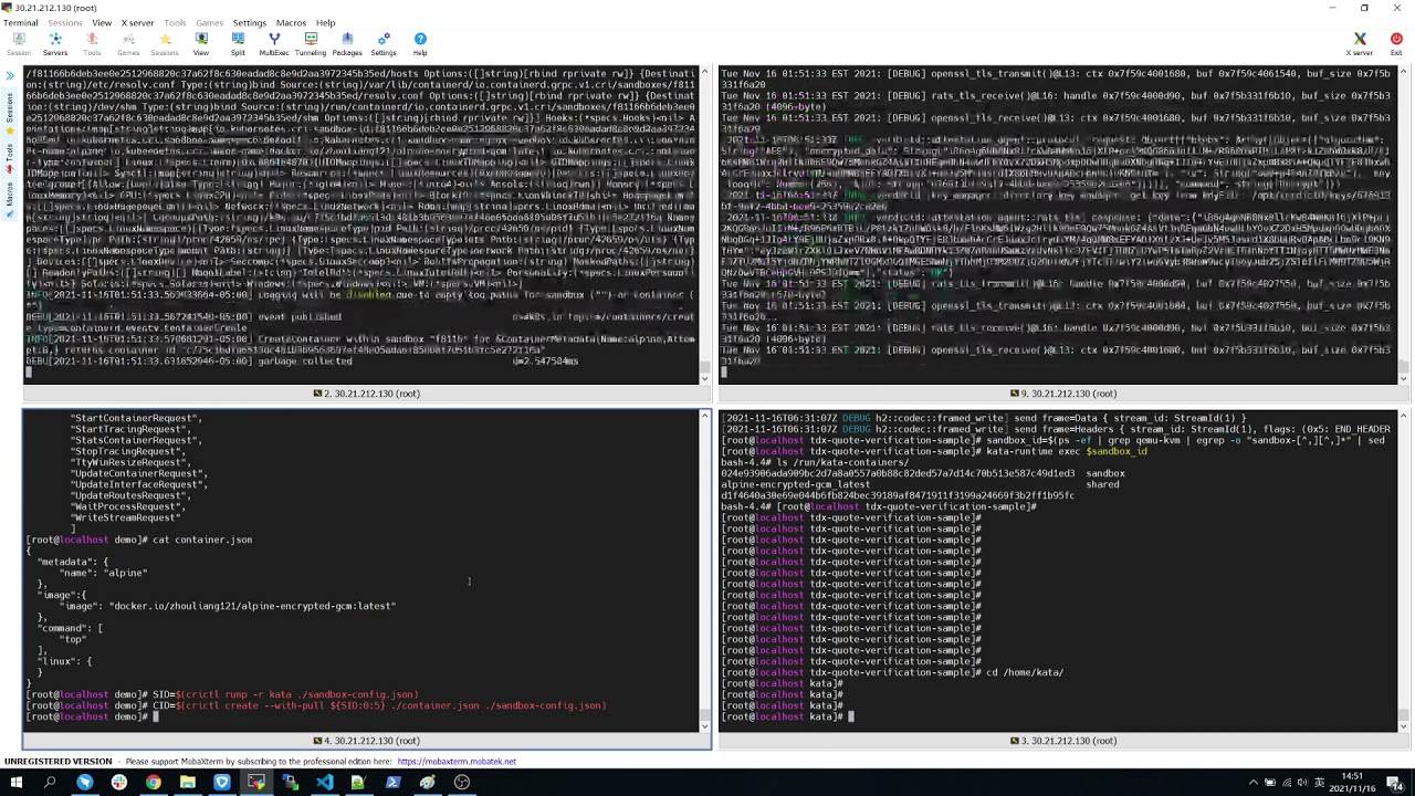 Confidential Container Ccv0 Demo With Intel Tdx Youtube
