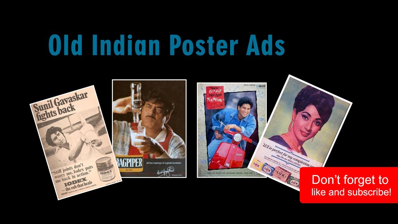 Old Indian Advertisement Posters #Magazine AD's || #Advertisement ...