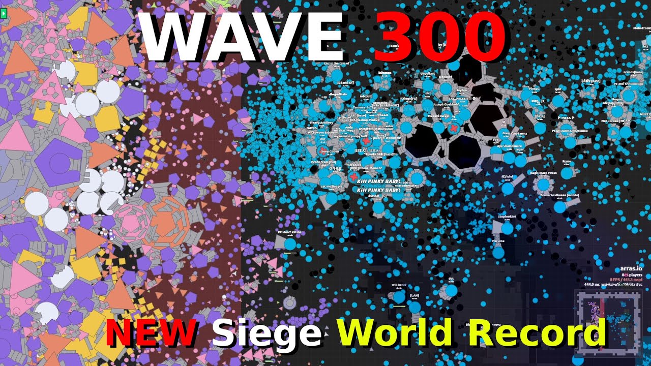 1K+ BOSSES vs players. New arrasio siege world record - YouTube