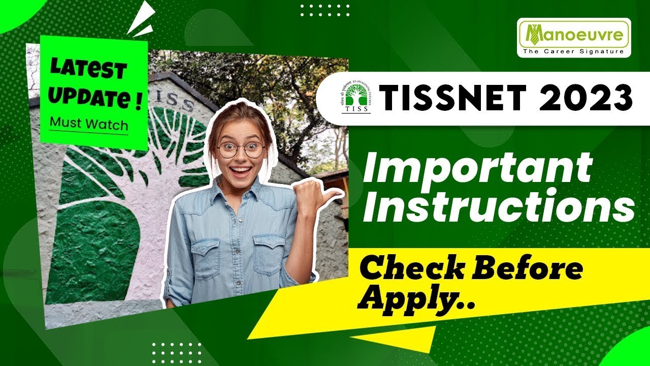 TISSNET 2023 - Important Instructions | How To Apply ? | Application ...