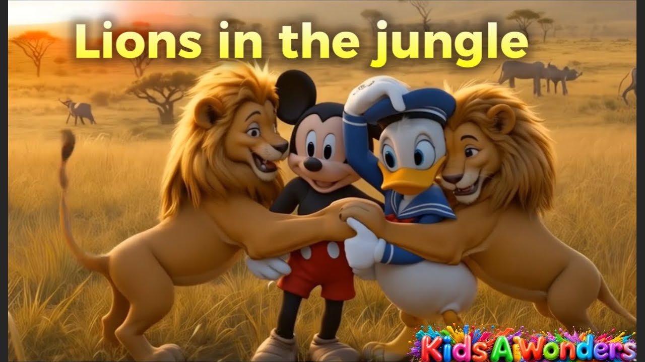 MICKEY & DONALD VS LIONS! 🦁🐭🦆 | EPIC Disney Showdown in the Wild ...
