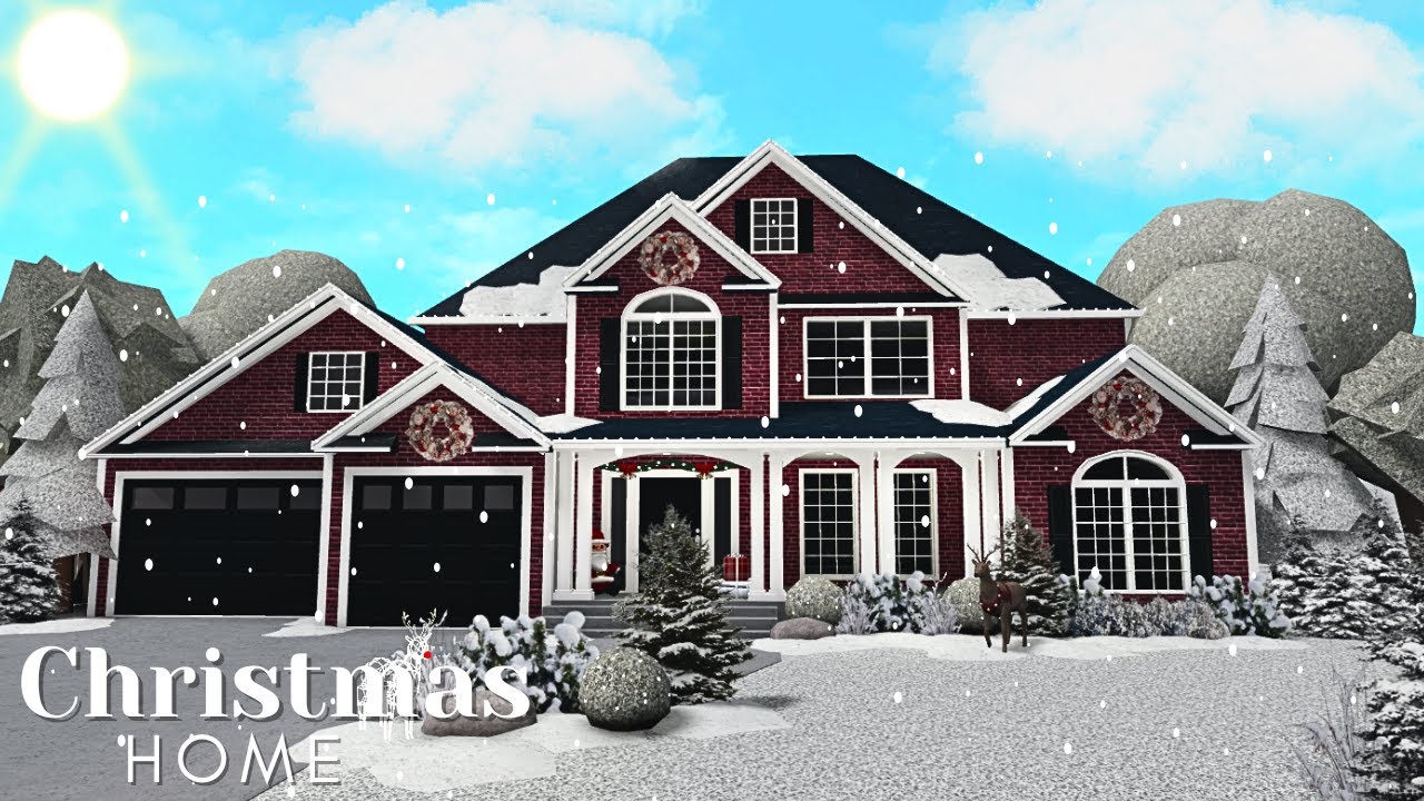Bloxburg: Christmas Home| House Build| Roblox| Realistic Home - YouTube