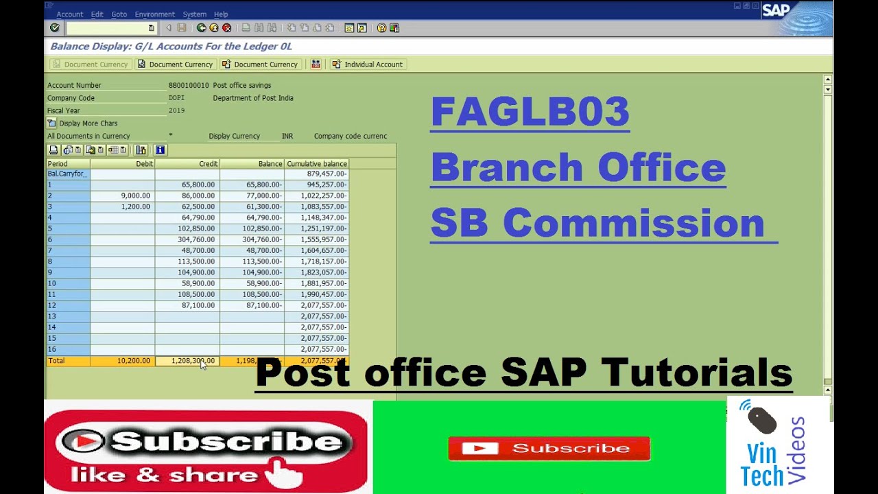FAGLB03 | Branch Postmaster's SB Commission Bill | Vin Tech Videos ...
