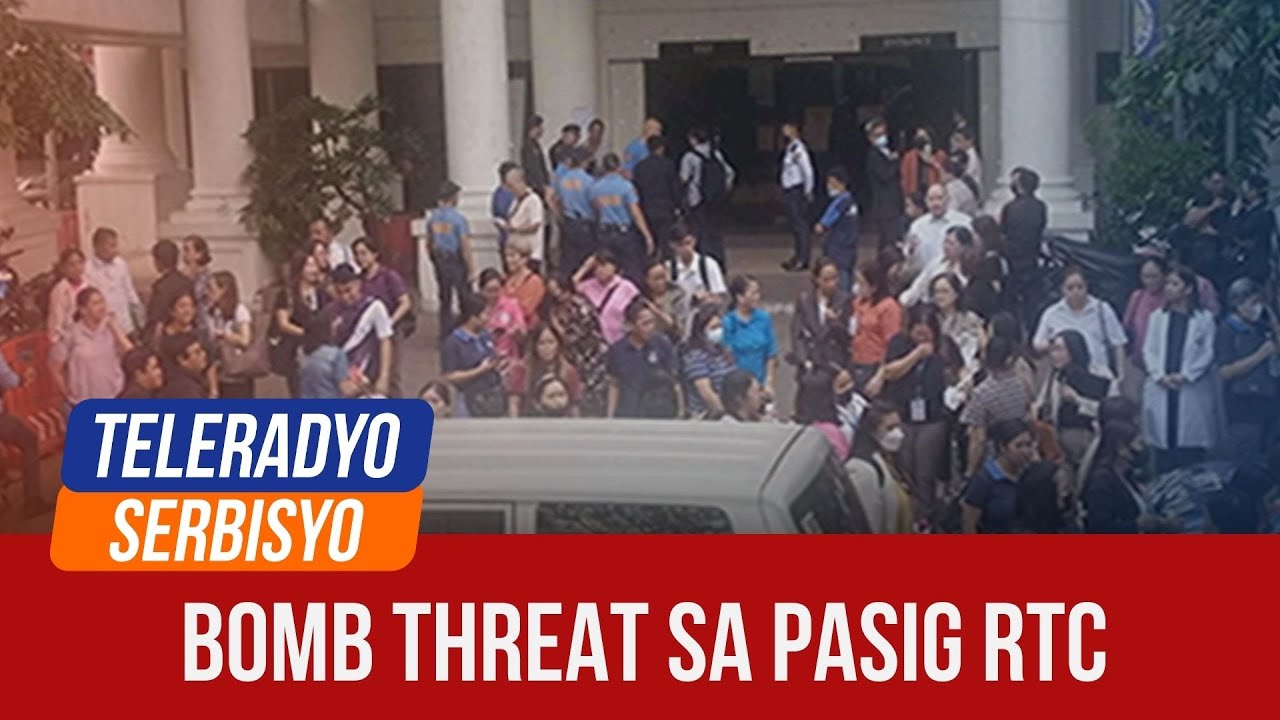 Bomb threat in Pasig RTC reported | Teleradyo Serbisyo (01 October 2024 ...