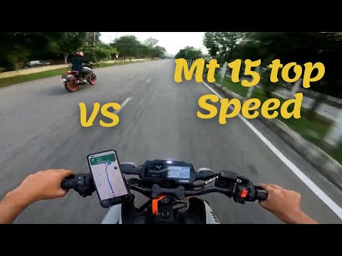 yamaha mt 15 bs6 2022 top speed || mt 15 street race || yahama mt 15 vs ...