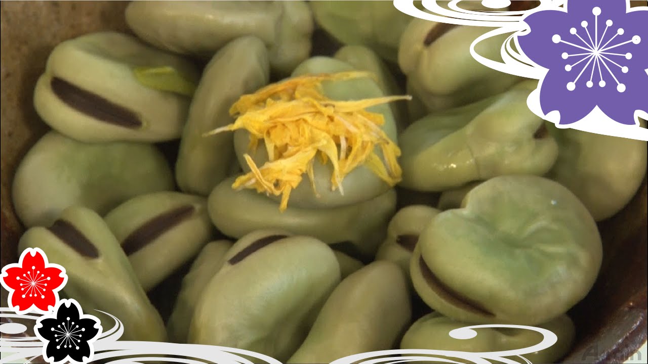 Boiled broad beans with salt Japanese Food Recipes TV - YouTube