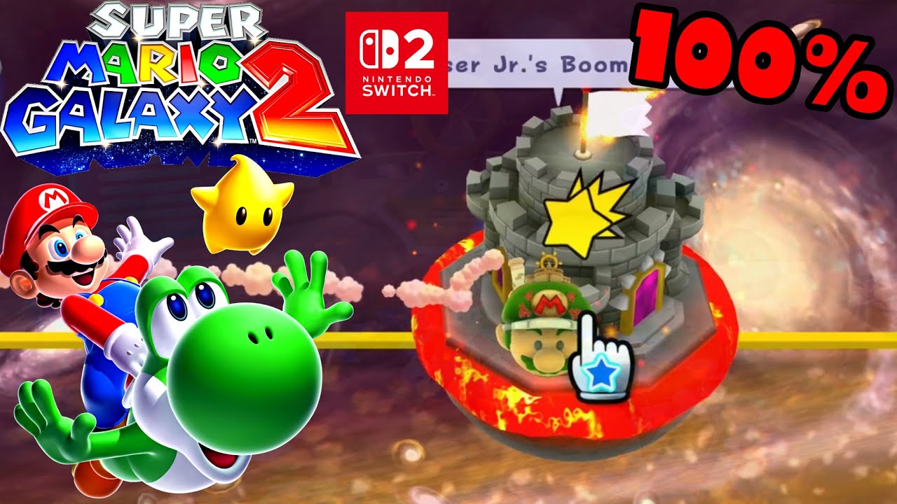 Super Mario Galaxy 2 Nintendo Switch 2 100% Walkthrough ☄️ All ...