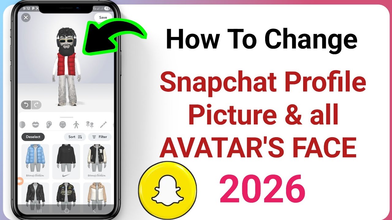 How To Change Snapchat Profile Picture & AVATAR'S FACE OUTFIT 2026 step ...