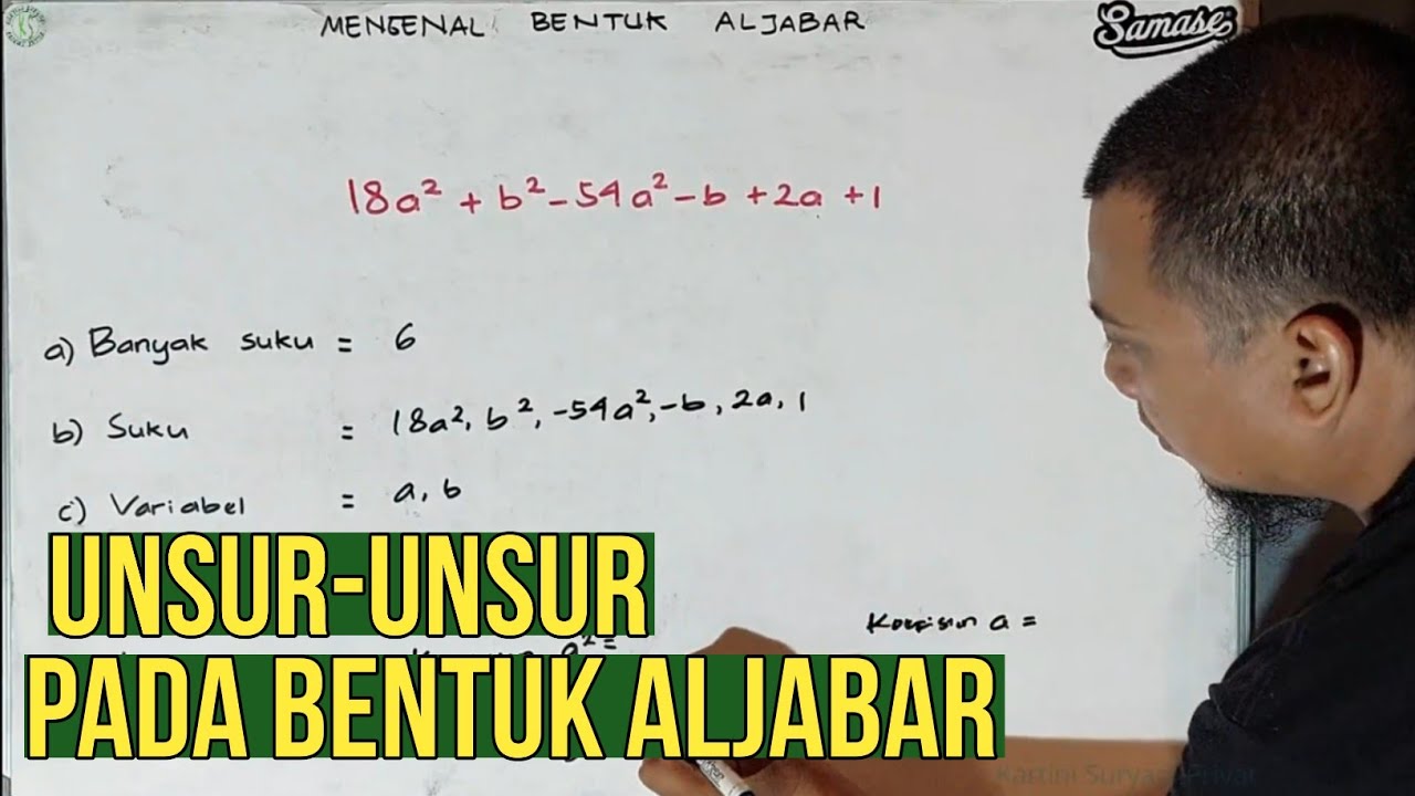 Cara Mudah Menghitung Banyak Suku, Variabel, Koefisien, Dan Konstanta ...
