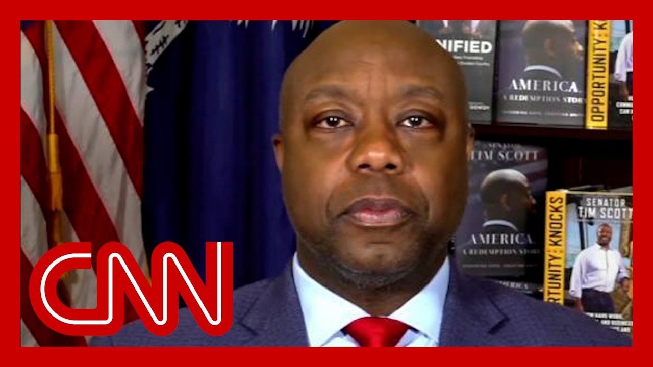 Jake Tapper pushes back on Tim Scott's claim Biden is 'dragging his ...