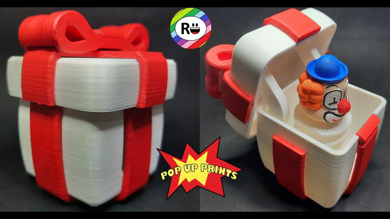 3D Printed Pop Up Gift Box #3dprinted #Jackobox #Blendertimelapse - YouTube