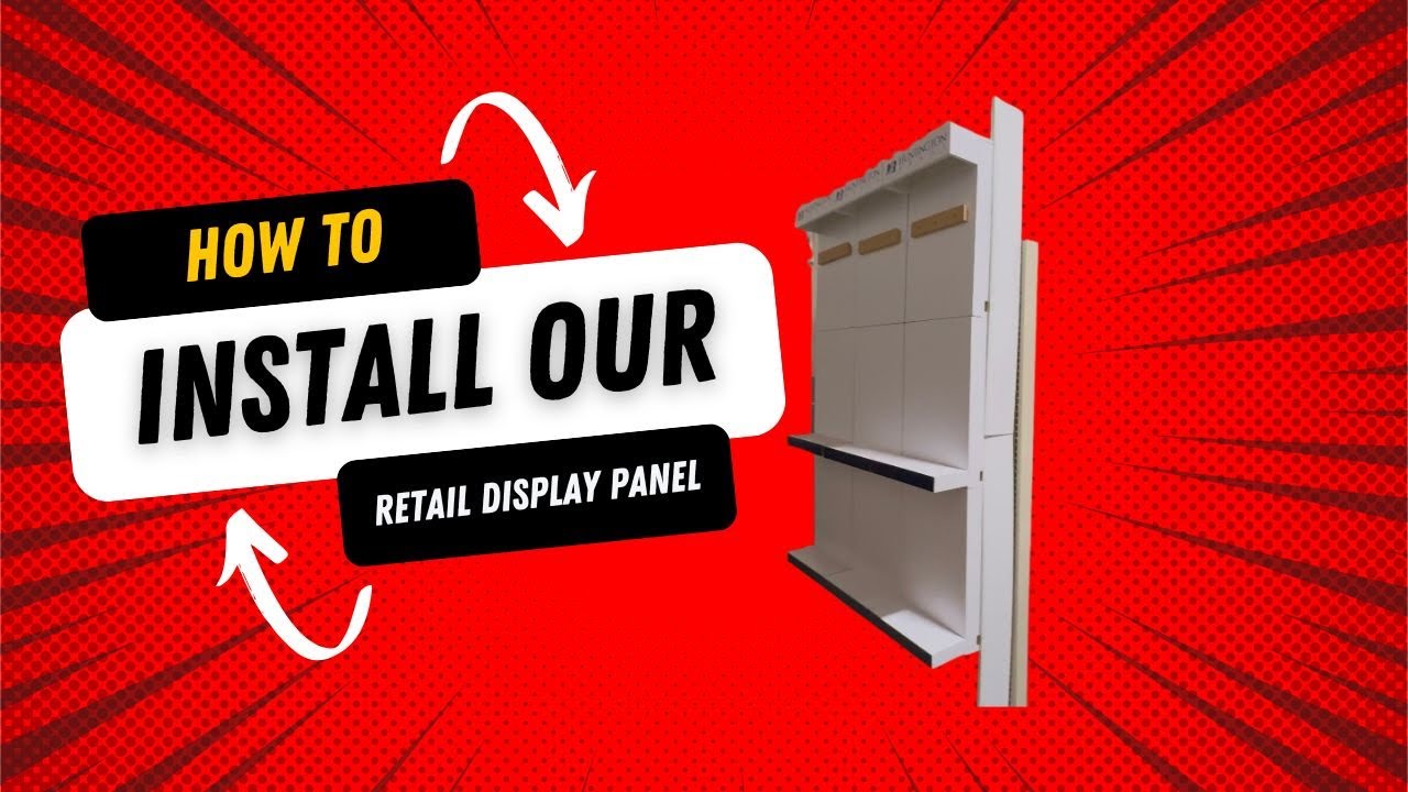 How to Install our white retail box panels - YouTube
