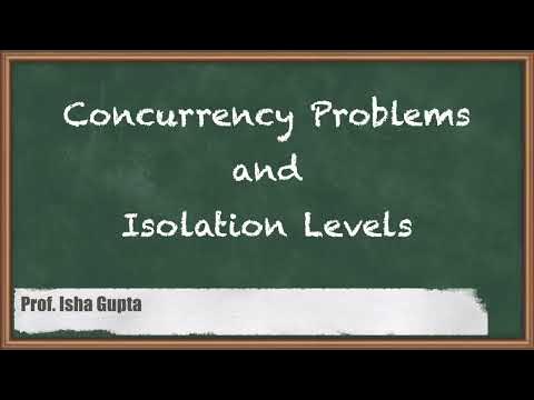 Concurrency Problems and Isolation Levels-Data Base Management System-Hindi - YouTube