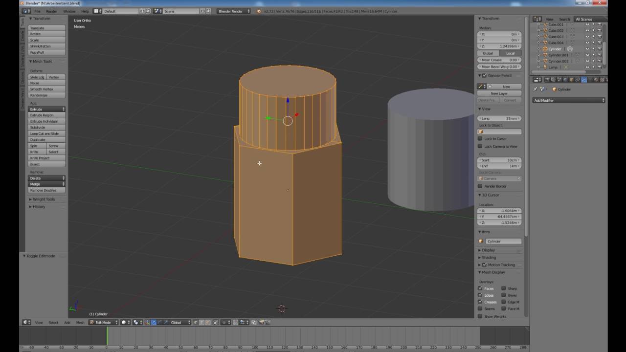 Blender Tutorial #37 - Modelling Tipps für Boolean-Modifier [German][HD ...